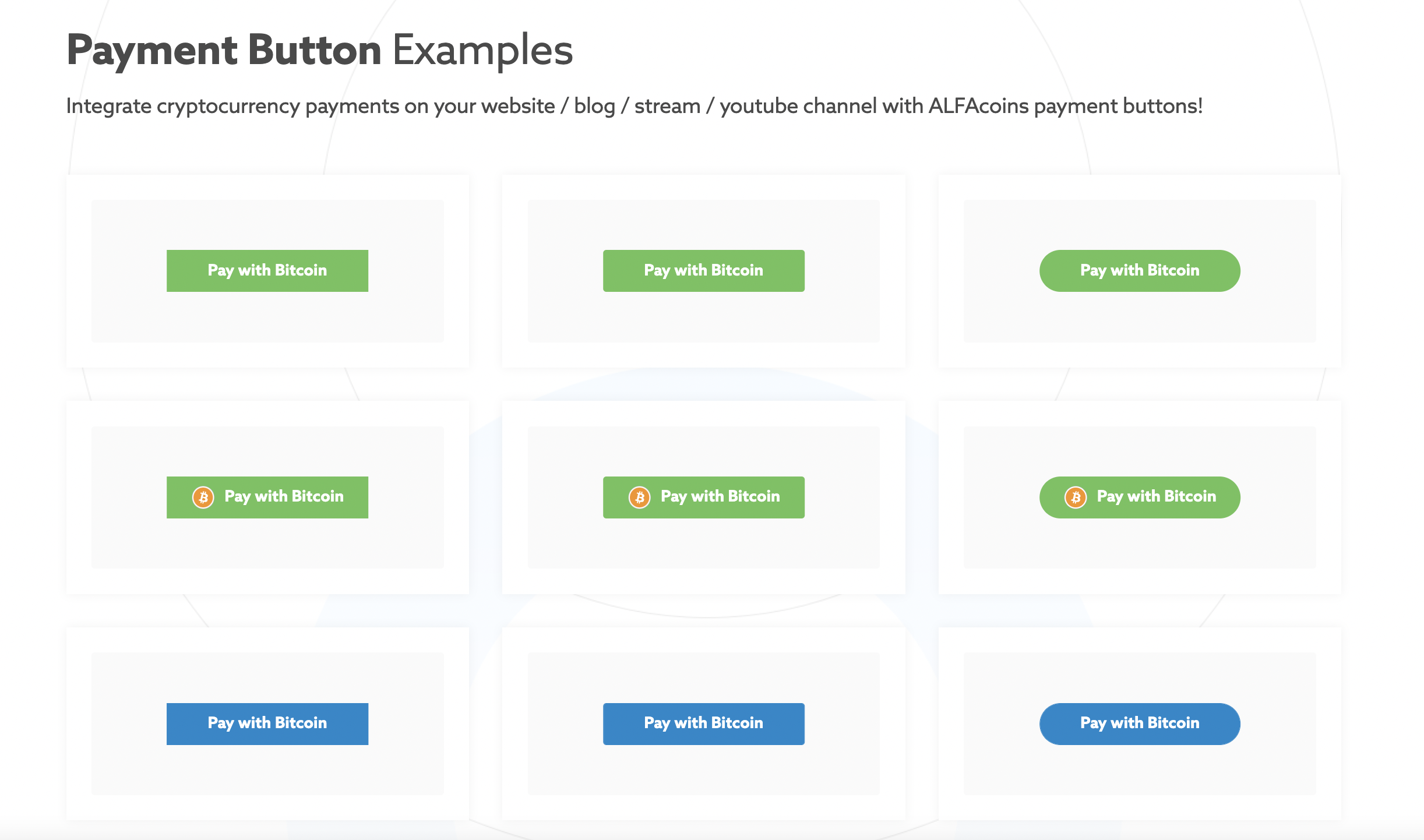 How to integrate cryptocurrency payments via Payment Button on your website | ALFAcoins